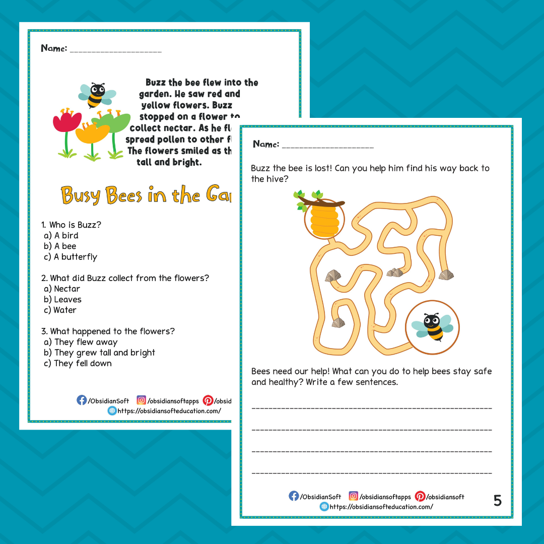World Bee Day Free Worksheets for Grade 1 – Fun and Educational ...