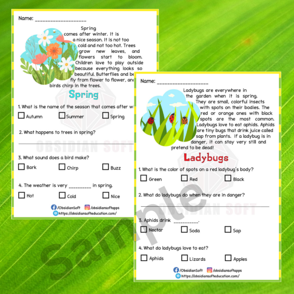 Read and Write about Spring for Kids - ObsidianSoft