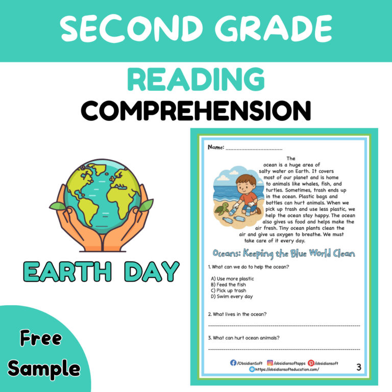 12 Earth Day Worksheets for Kids: Fun Reading Comprehension Activities ...