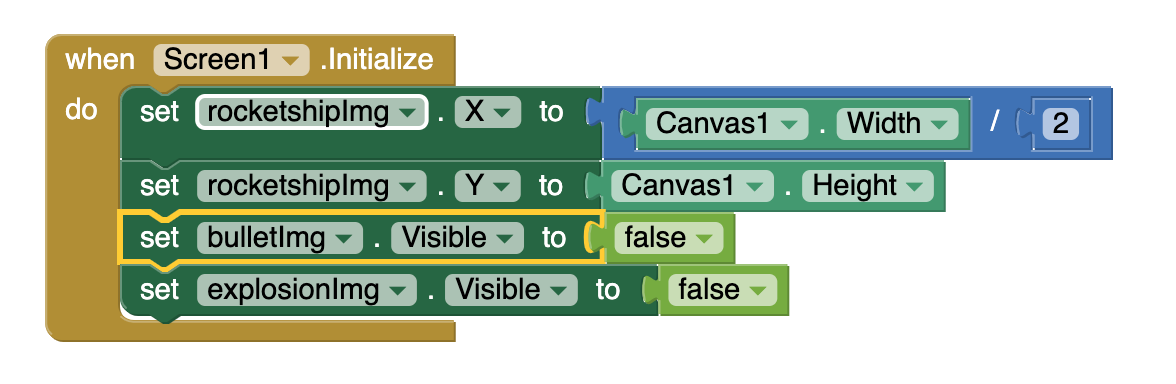 Space Invader Game in MIT App Inventor - App Inventor Space Invader ...