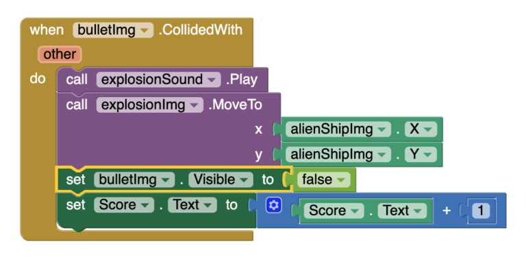 Space Invader Game In Mit App Inventor App Inventor Space Invader Game Obsidiansoft