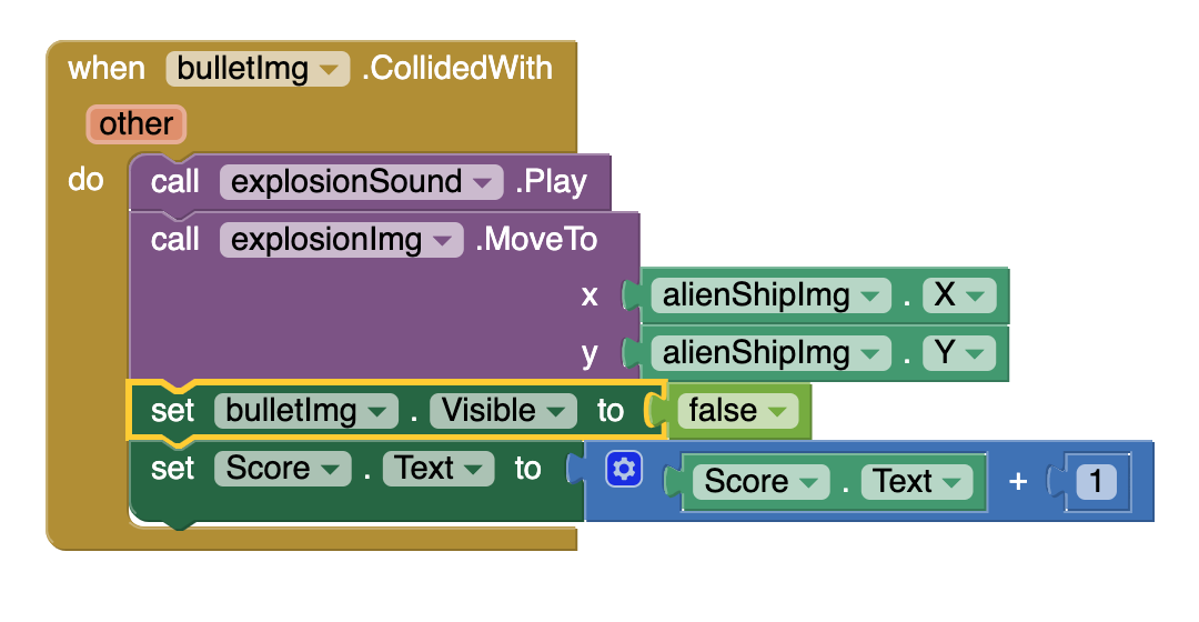 Space Invader Game in MIT App Inventor - App Inventor Space Invader ...