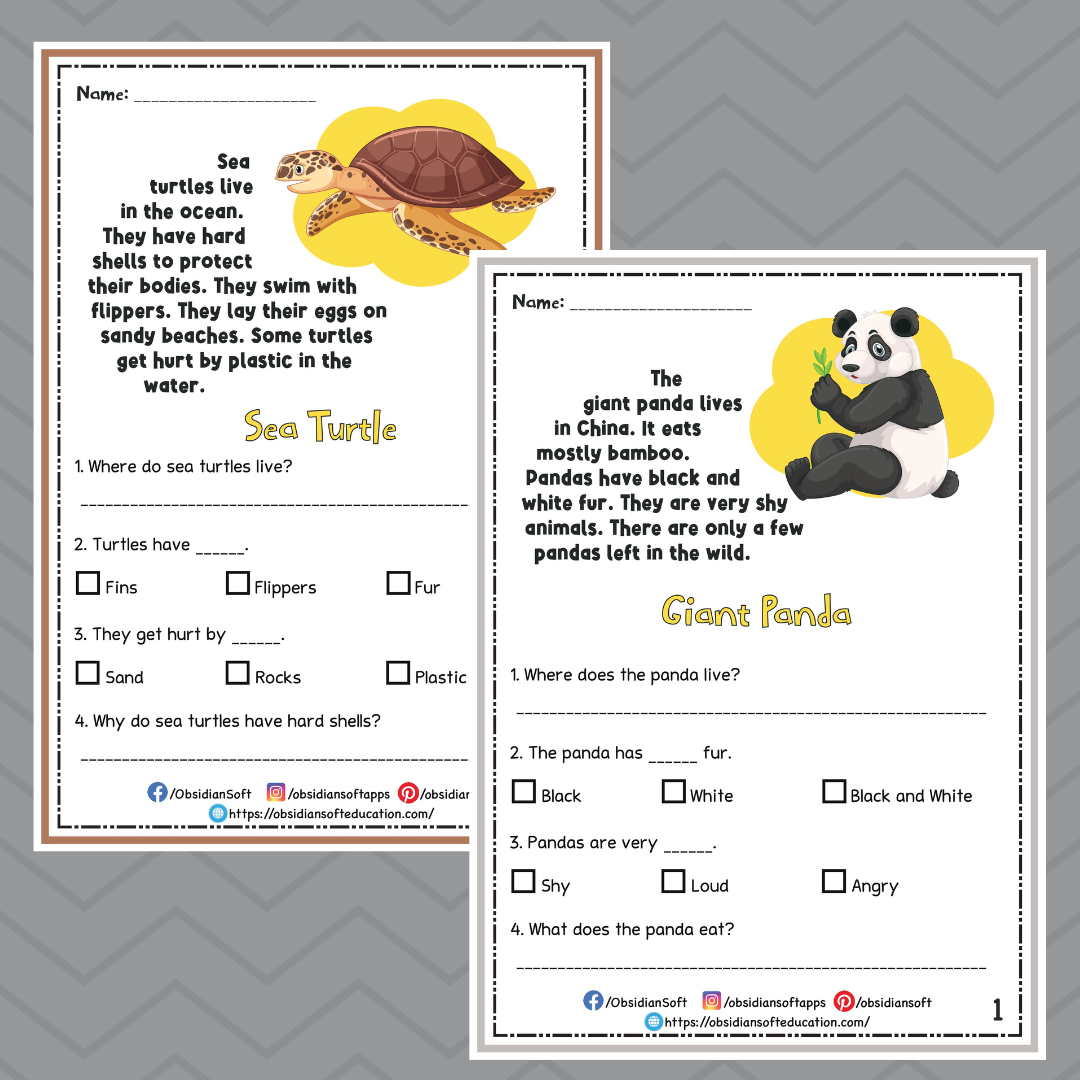 Free Endangered Animals Worksheets for Grade 1 – Perfect for Endangered ...