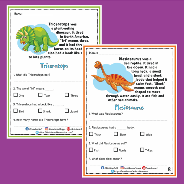 Celebrate Dinosaur Day with Fun, Educational Worksheets for Grades 1–2 ...